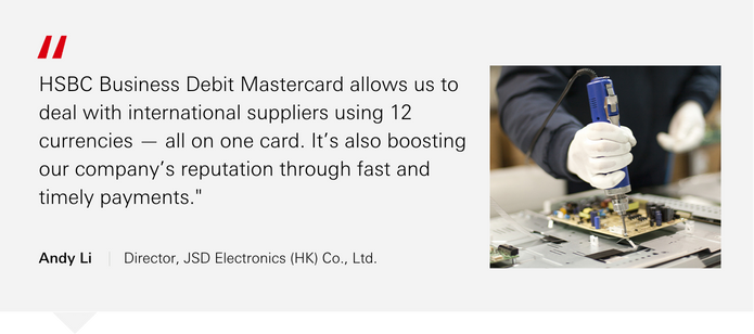 HSBC Business Debit Mastercard | HSBC Commercial Banking