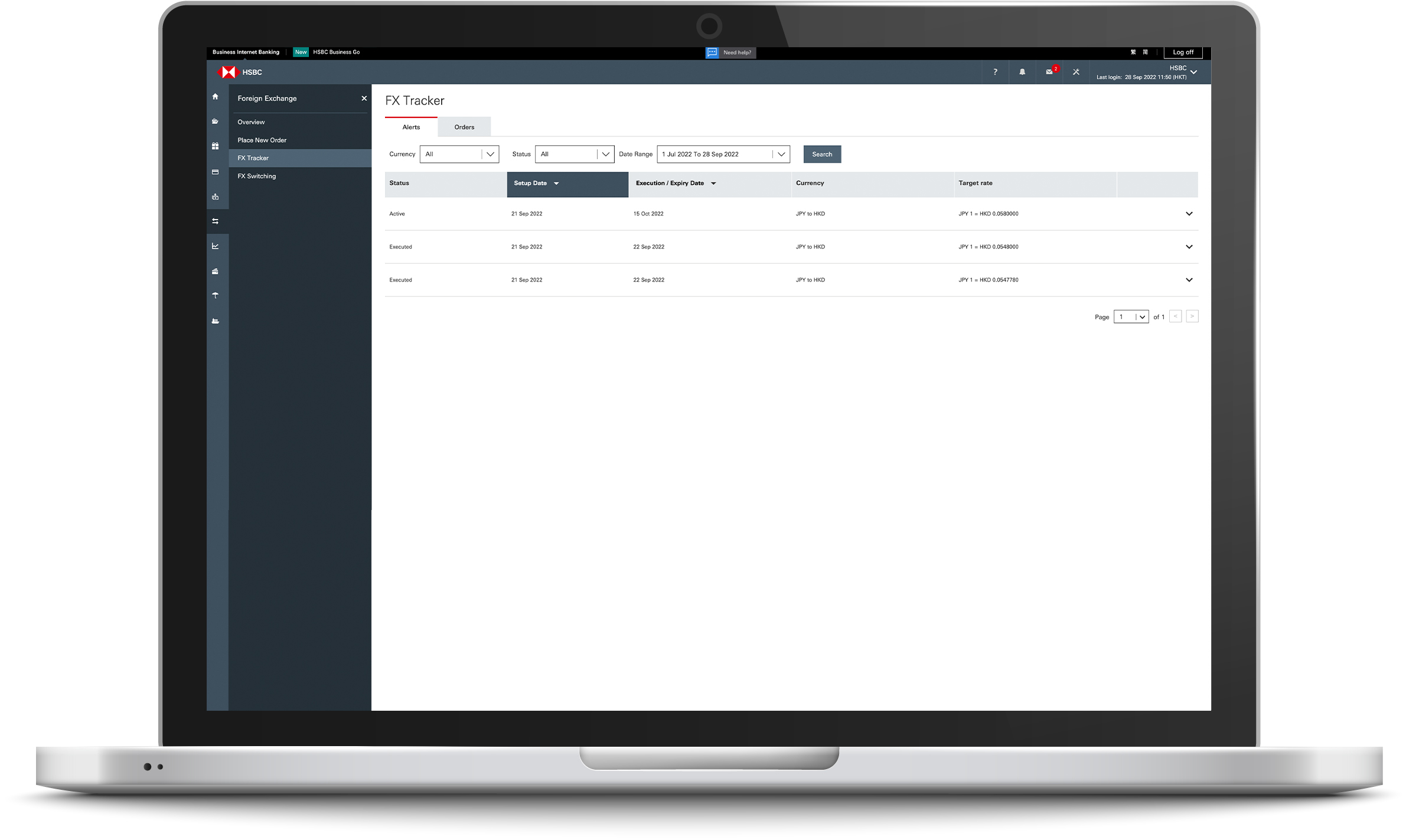 Real-time FX - HSBC Commercial Banking