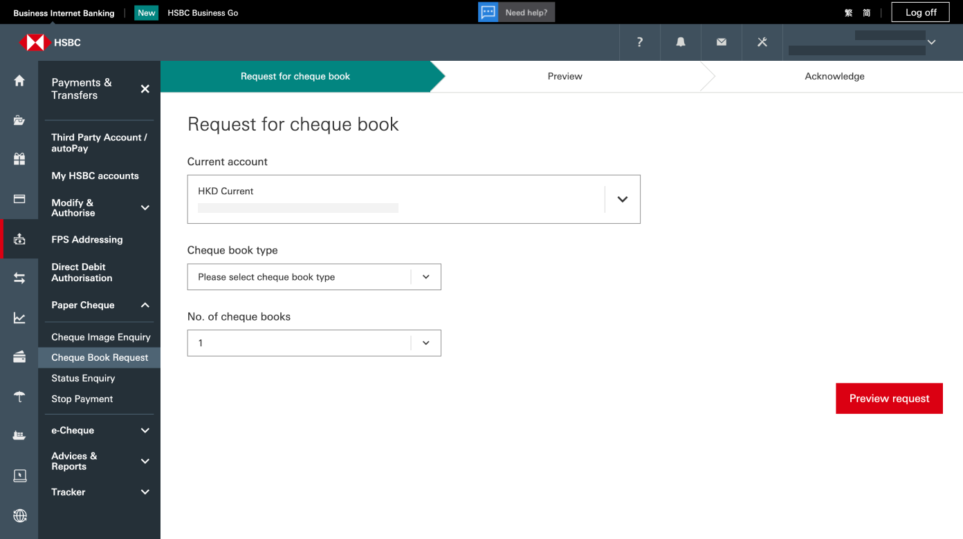 Request & Form Directory | HSBC Commercial Banking